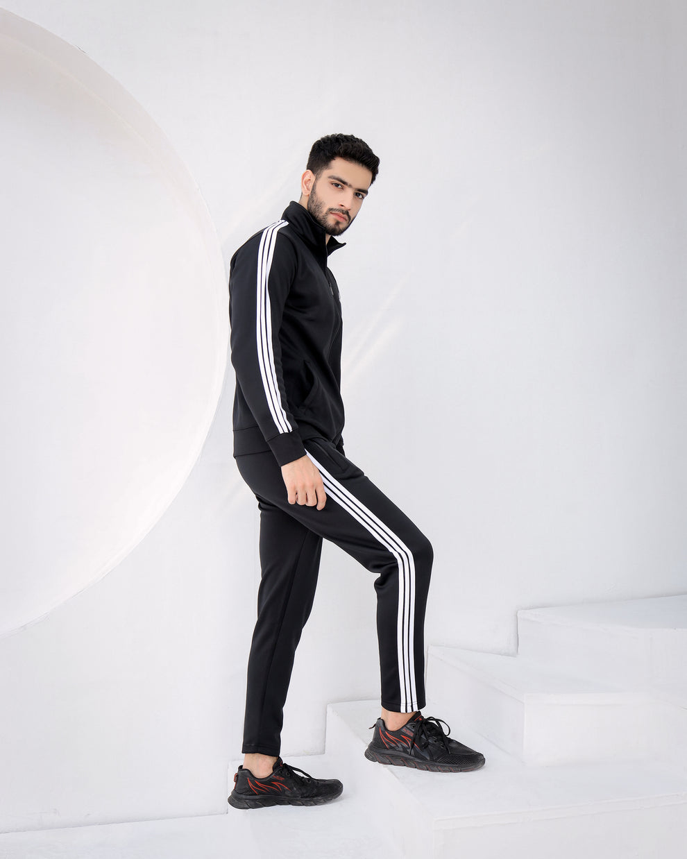 Black Stripe-Winter Tracksuit – Elite Wear