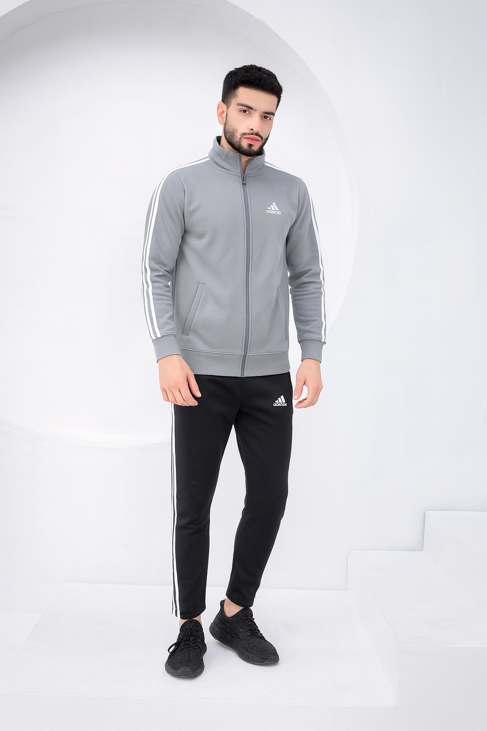 Grey Stripe - Winter Tracksuit – Elite Wear